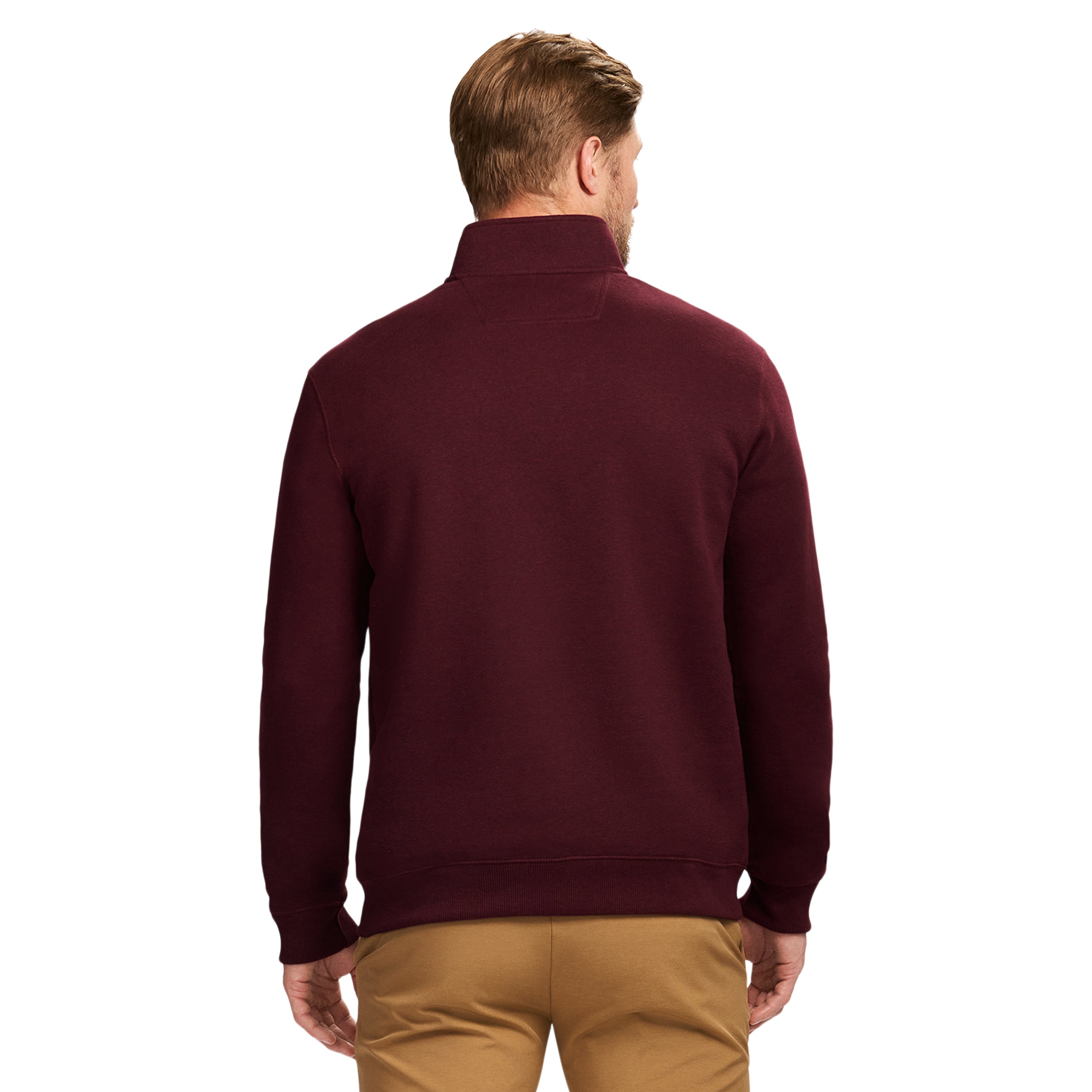 Advantage Performance Quarter Zip Fleece - Velvet Maroon – IZOD
